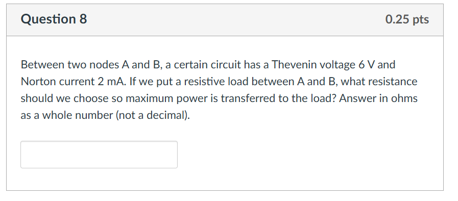 Solved Question 8Between two nodes A and B, ﻿a certain | Chegg.com