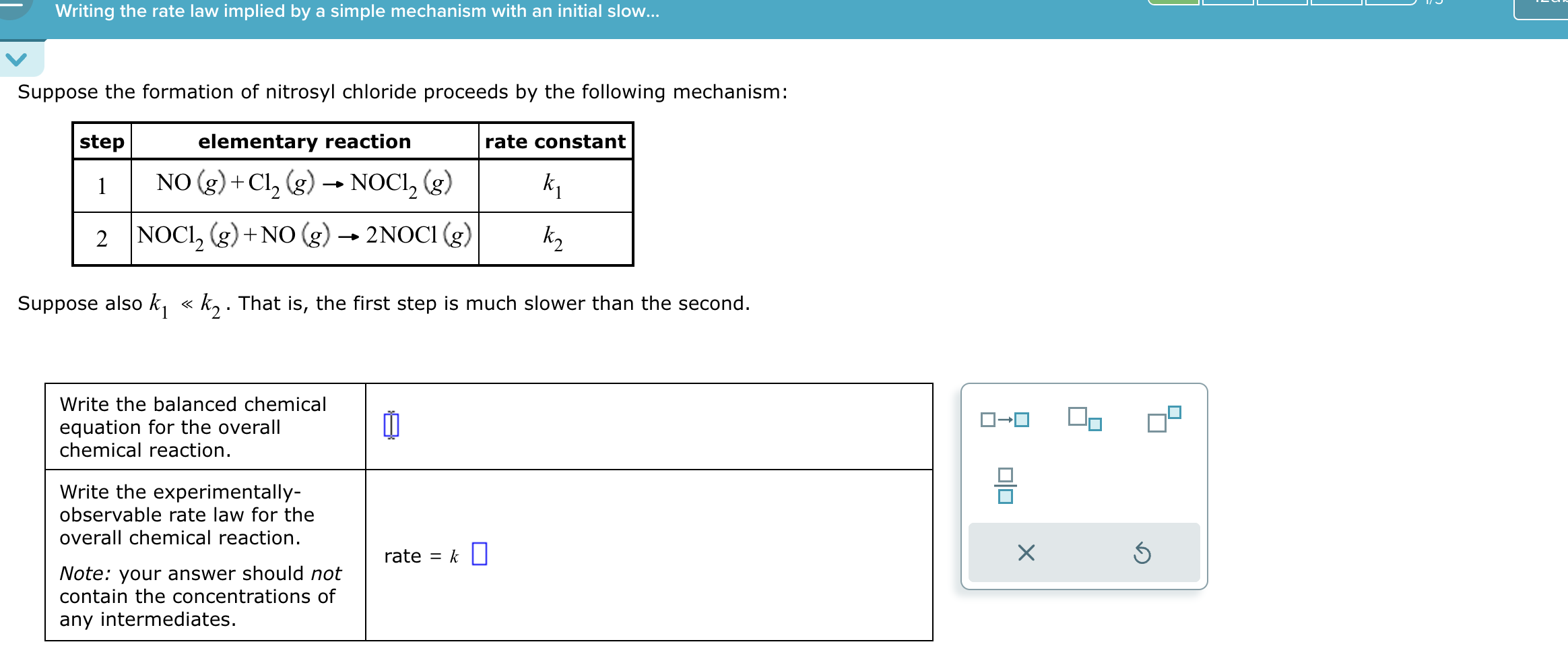 Solved Writing the rate law implied by a simple mechanism | Chegg.com