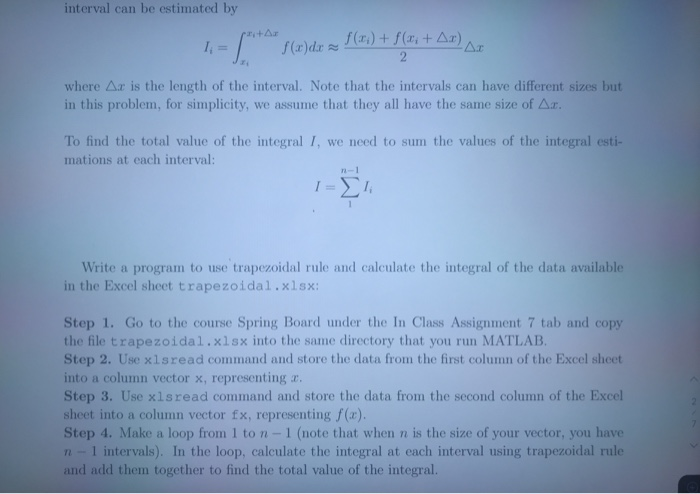 Solved Figure 1 shows an example of using trapezoidal rule | Chegg.com