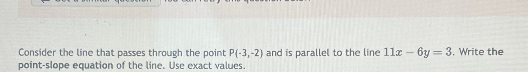 Solved Consider the line that passes through the point | Chegg.com