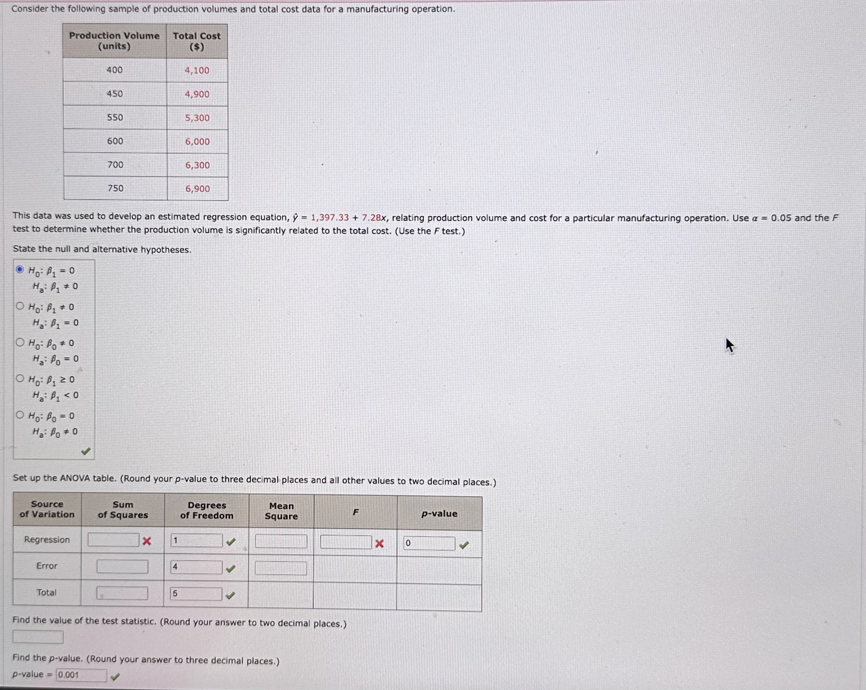 Solved Consider the following sample of production volumes | Chegg.com