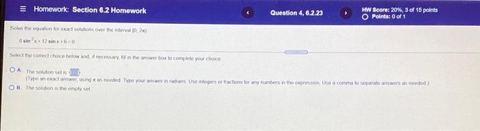 Solved Homework Section 6 2 Homework Question 4 6 2 23 Hw