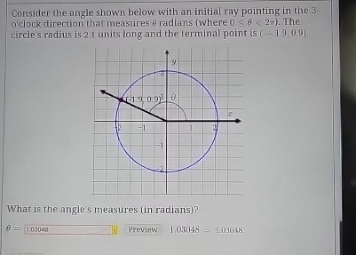 Solved Consider the angle shown below with an initial ray | Chegg.com