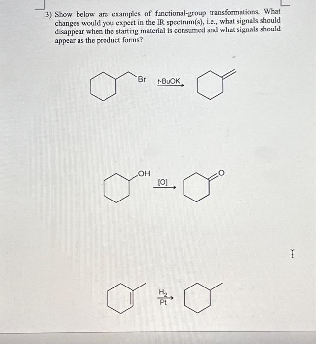 Solved 3) Show below are examples of functional-group | Chegg.com