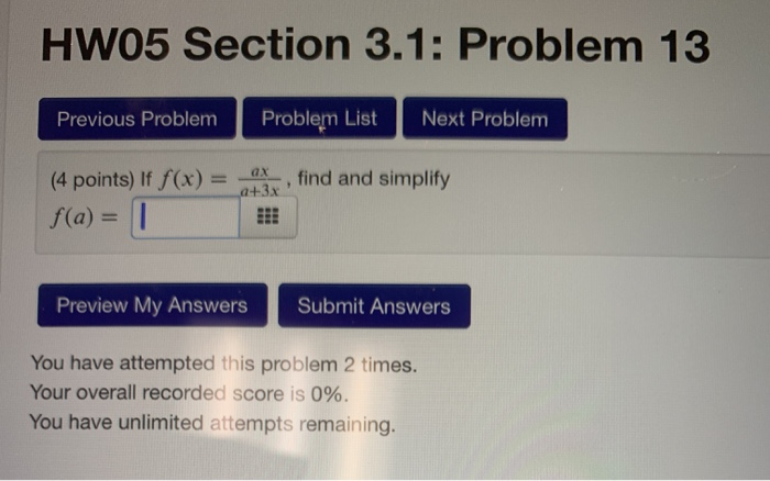 Solved HW05 Section 3.1: Problem 13 Next Problem Previous | Chegg.com