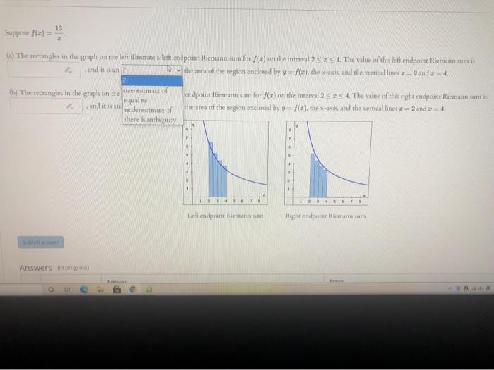 Solved 13 Suppose (3) z (1) The rectangles in the graph on | Chegg.com