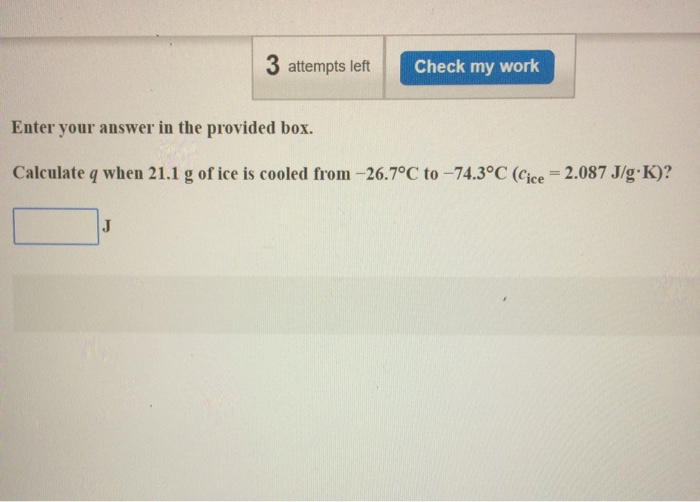 Solved 3 attempts left Check my work Enter your answer in | Chegg.com
