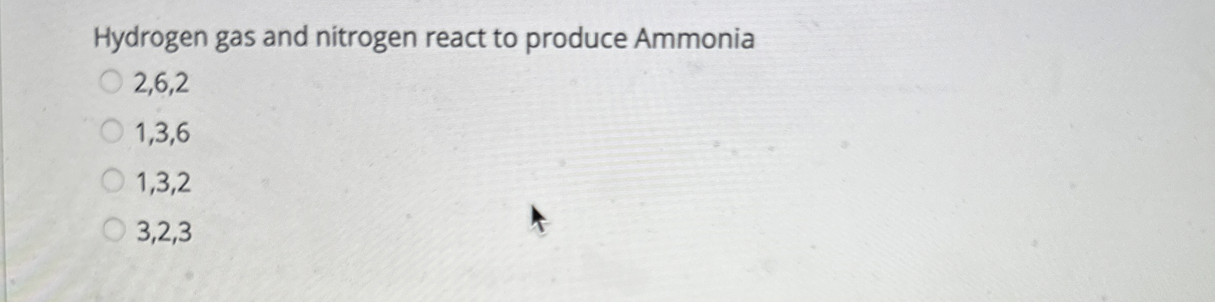 Solved Hydrogen gas and nitrogen react to produce | Chegg.com