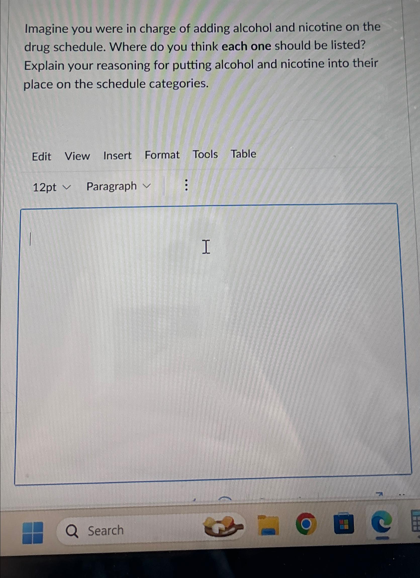 Solved Imagine you were in charge of adding alcohol and | Chegg.com