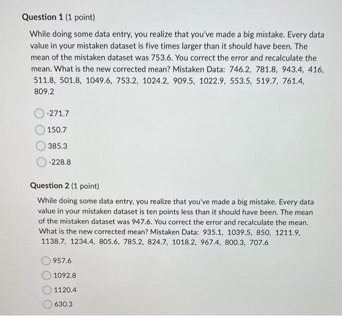 Solved While doing some data entry, you realize that you've | Chegg.com Solved While doing some data entry, you realize that you've | Chegg.com