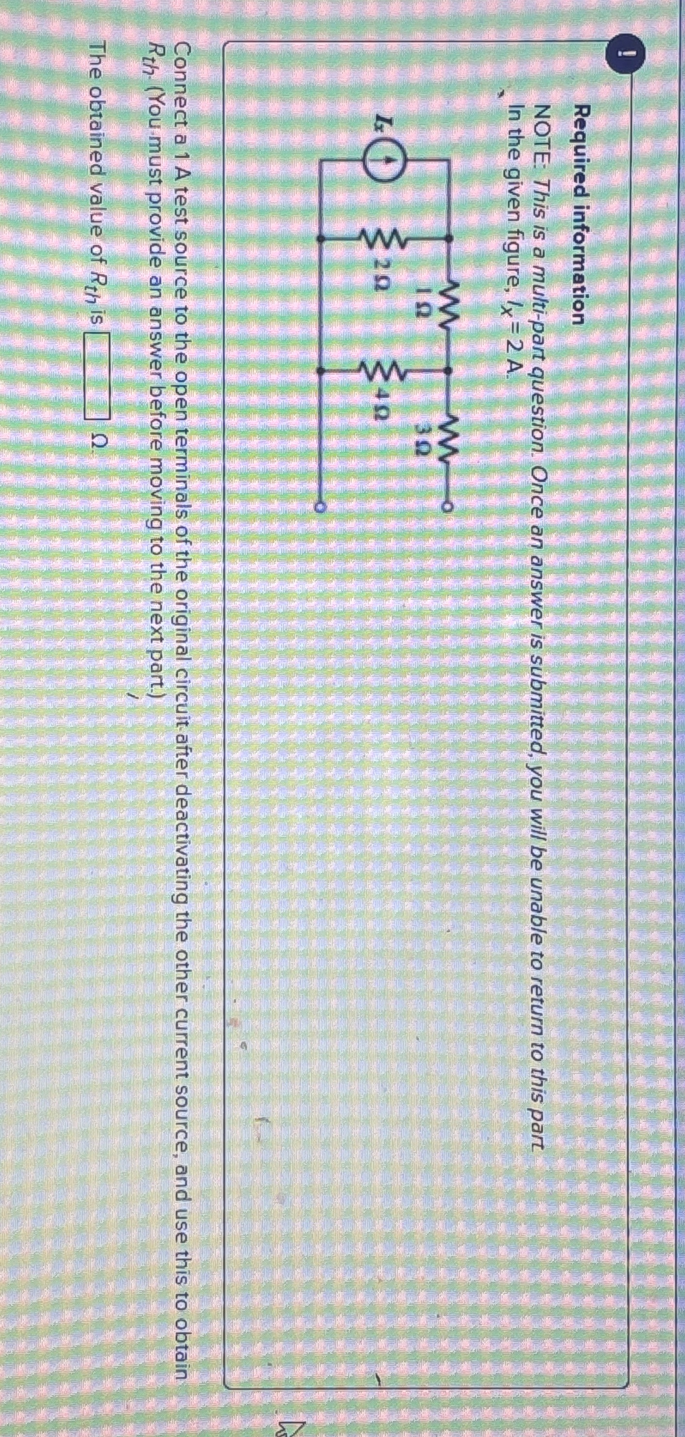 Solved Required informationNOTE: This is a multi-part | Chegg.com