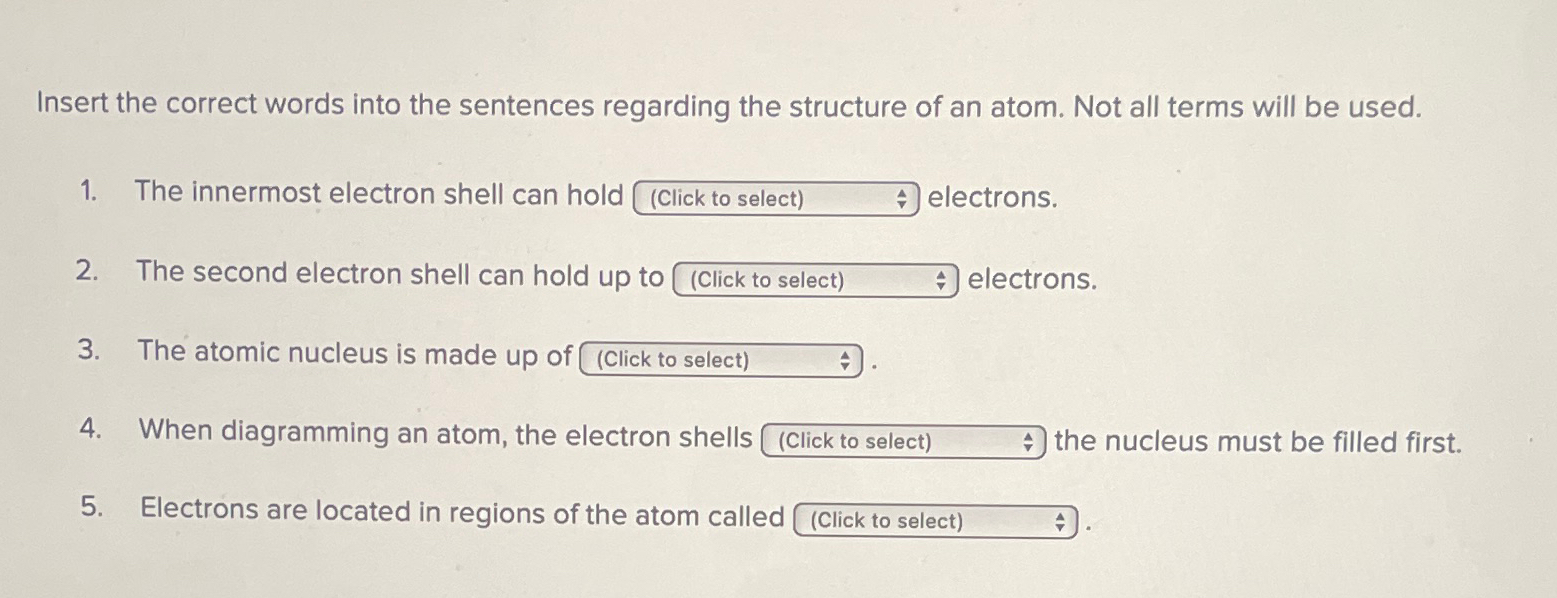 Solved Insert the correct words into the sentences regarding | Chegg.com