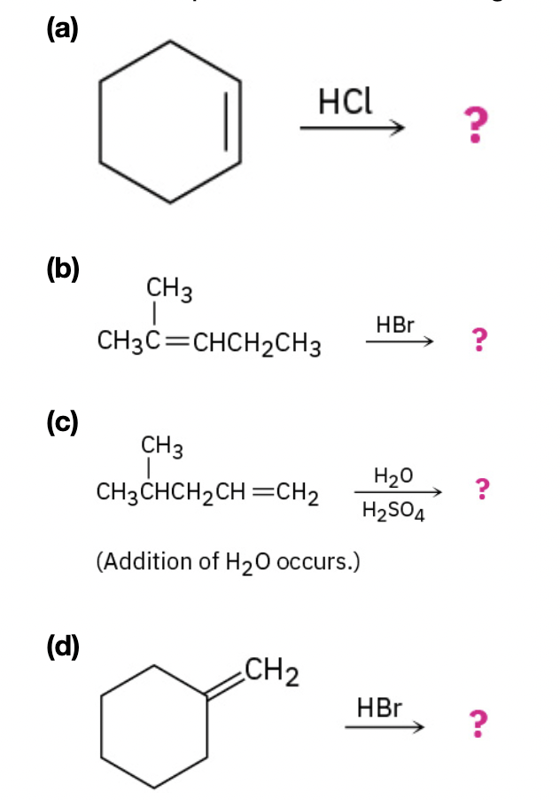 Solved H2O ﻿Determine the product of ﻿the reactions below:. | Chegg.com