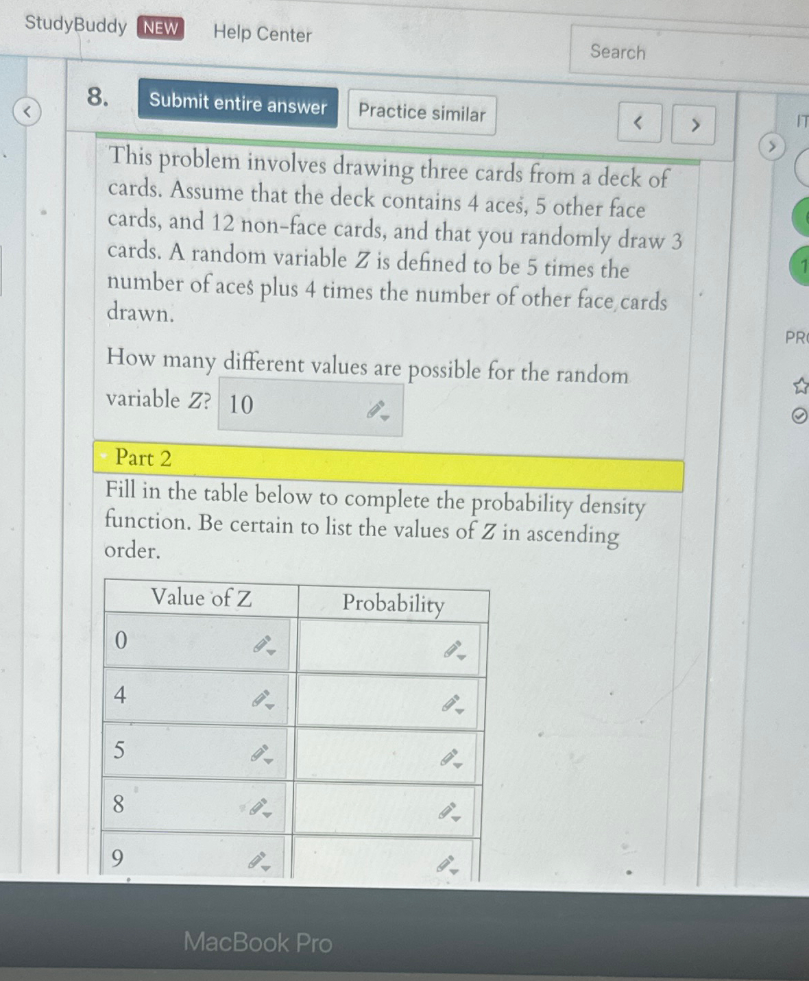 Solved StudyBuddy NEWHelp CenterSearch8.This problem | Chegg.com