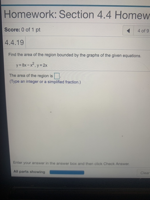 Solved Homework Section 4 4 Homew Score 0 Of 1 Pt 4 Of 9