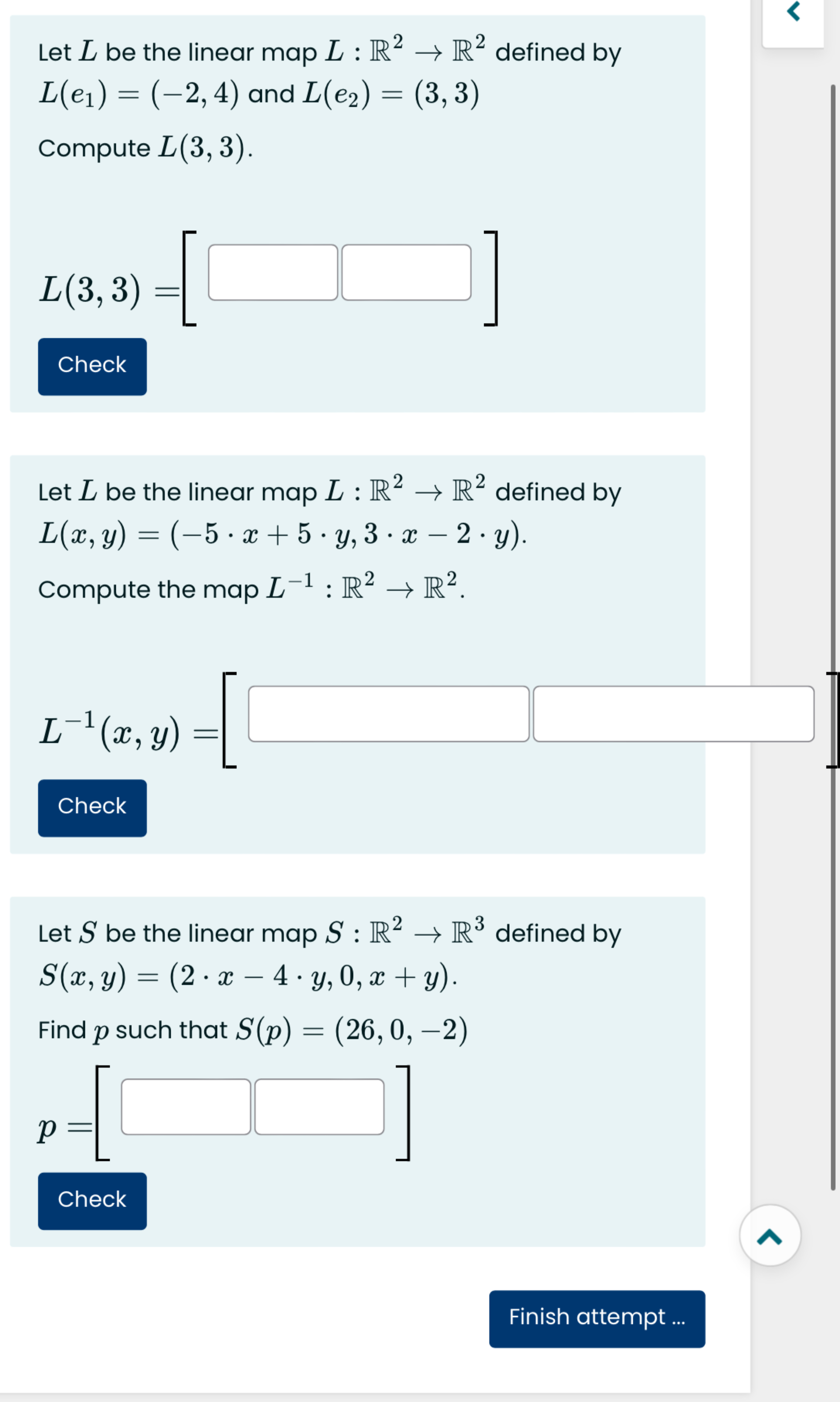 Solved Let L ﻿be the linear map L:R2→R2 ﻿defined | Chegg.com