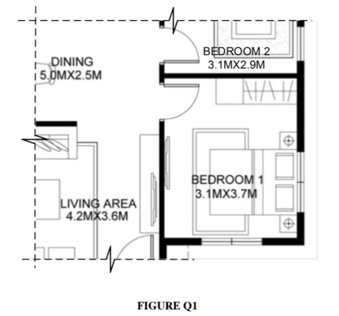 Solved Figure Q1 shows a single storey ground floor plan of | Chegg.com