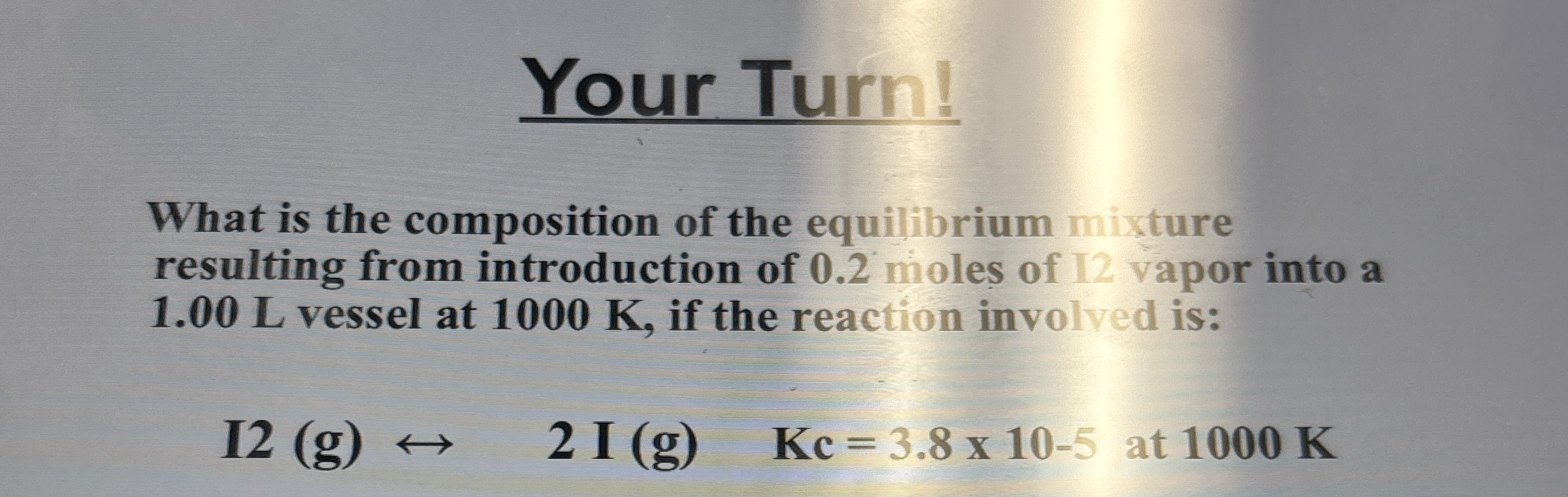 Solved Your Turn!What is the composition of the equilibrium | Chegg.com