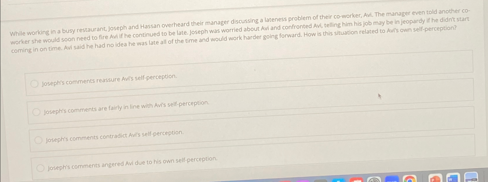 Solved While working in a busy restaurant, Joseph and Hassan | Chegg.com