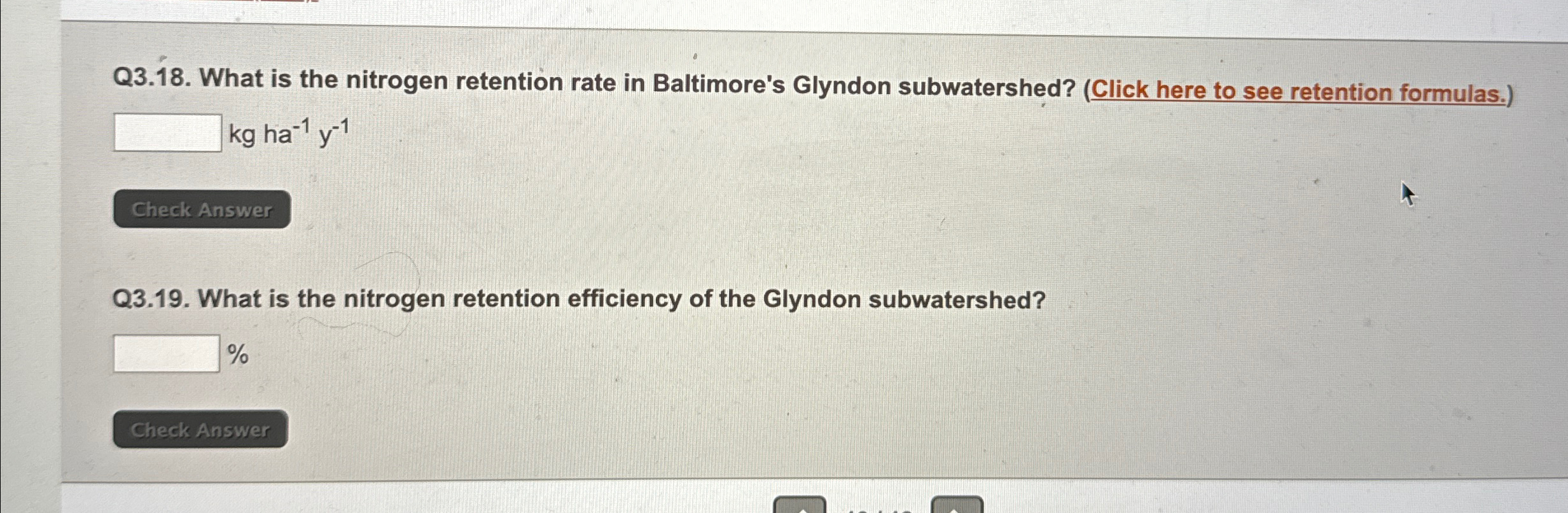 Solved Q3.18. ﻿What is the nitrogen retention rate in | Chegg.com