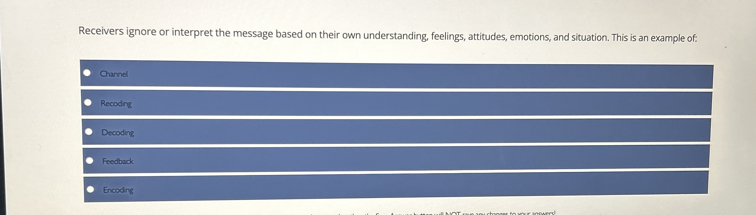 Solved Receivers ignore or interpret the message based on | Chegg.com