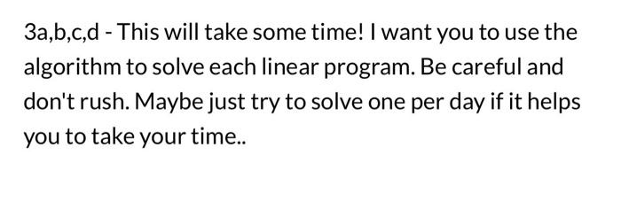 Solved 3a,b,c,d - This will take some time! I want you to | Chegg.com