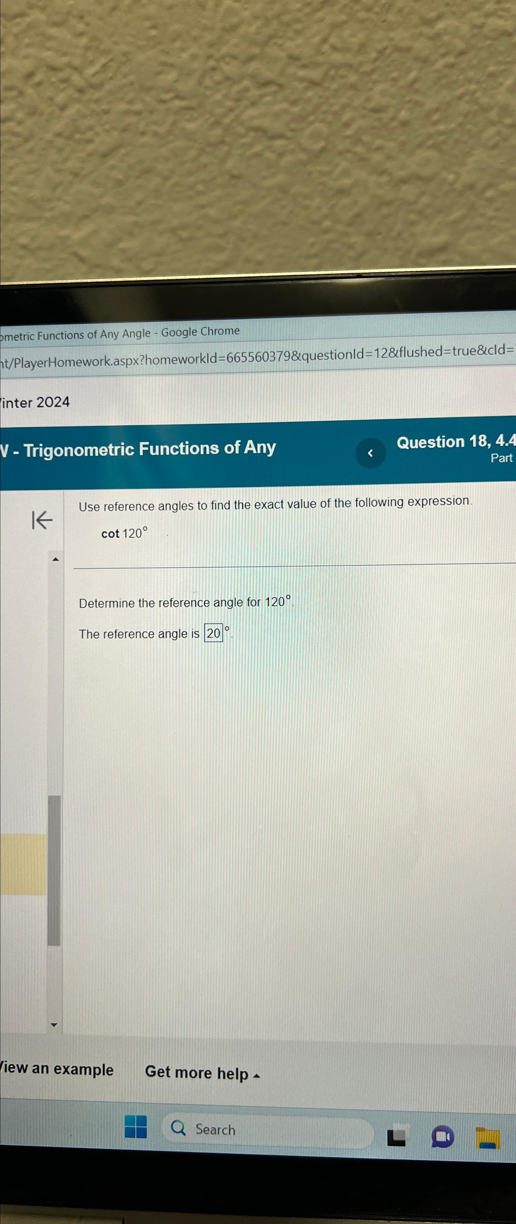 Solved metric Functions of Any Angle - ﻿Google | Chegg.com