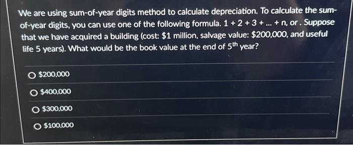 Solved Using double-declining balance method, how much is | Chegg.com