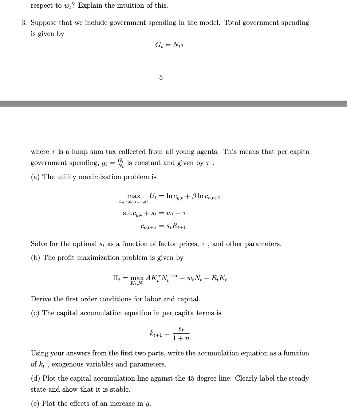 Solved respect to wt ? ﻿Explain the intuition of | Chegg.com