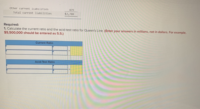 Solved Selected financial data regarding current assets and | Chegg.com