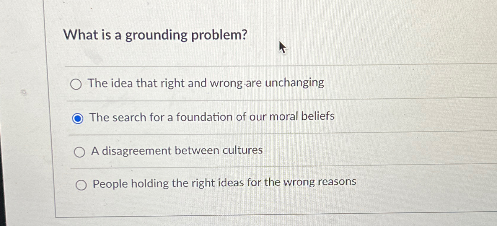 Solved What is a grounding problem?The idea that right and | Chegg.com