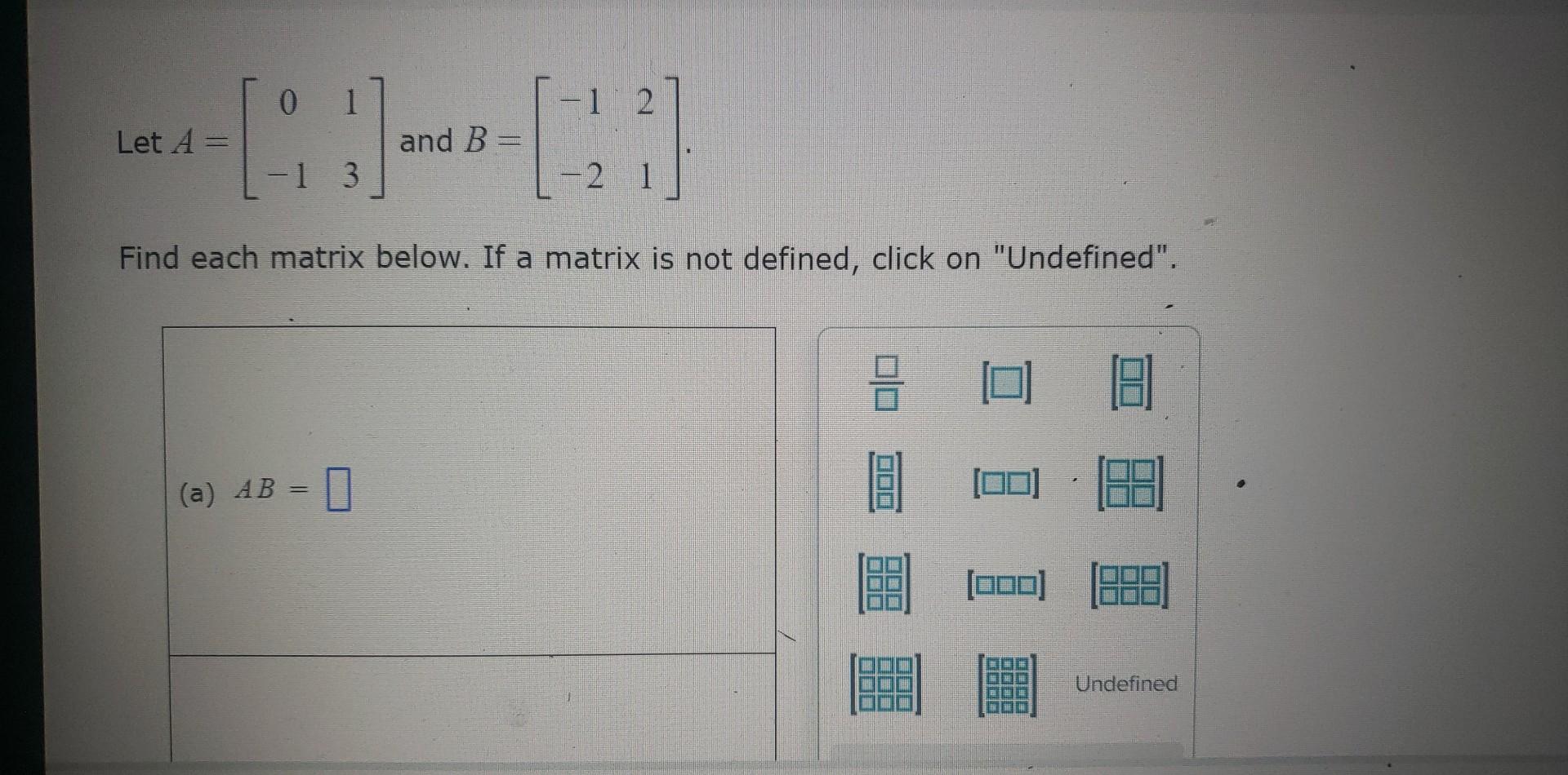 Solved BA= A2= | Chegg.com