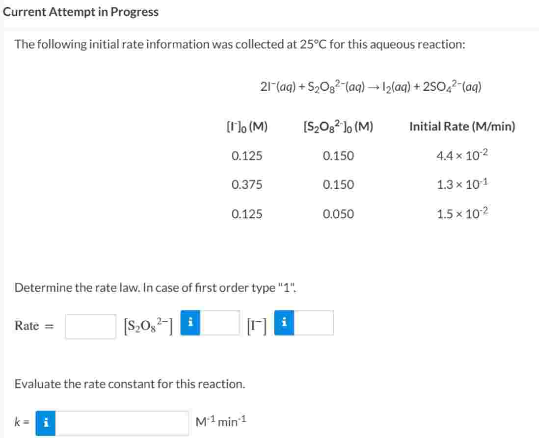 Solved Current Attempt in ﻿ProgressThe following initial | Chegg.com