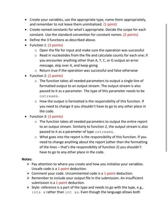 Solved Write a Program: DNA Sequence Revisited Use | Chegg.com