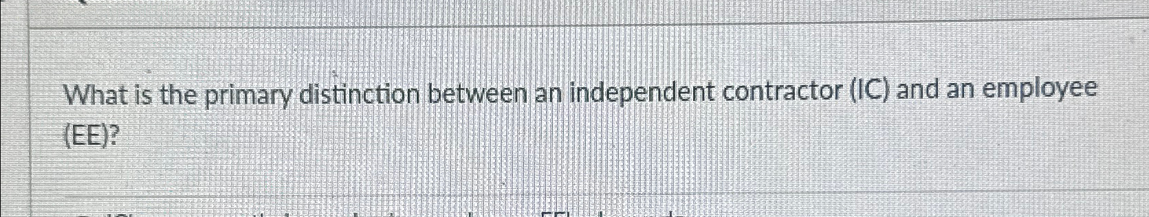 Solved What is the primary distinction between an | Chegg.com