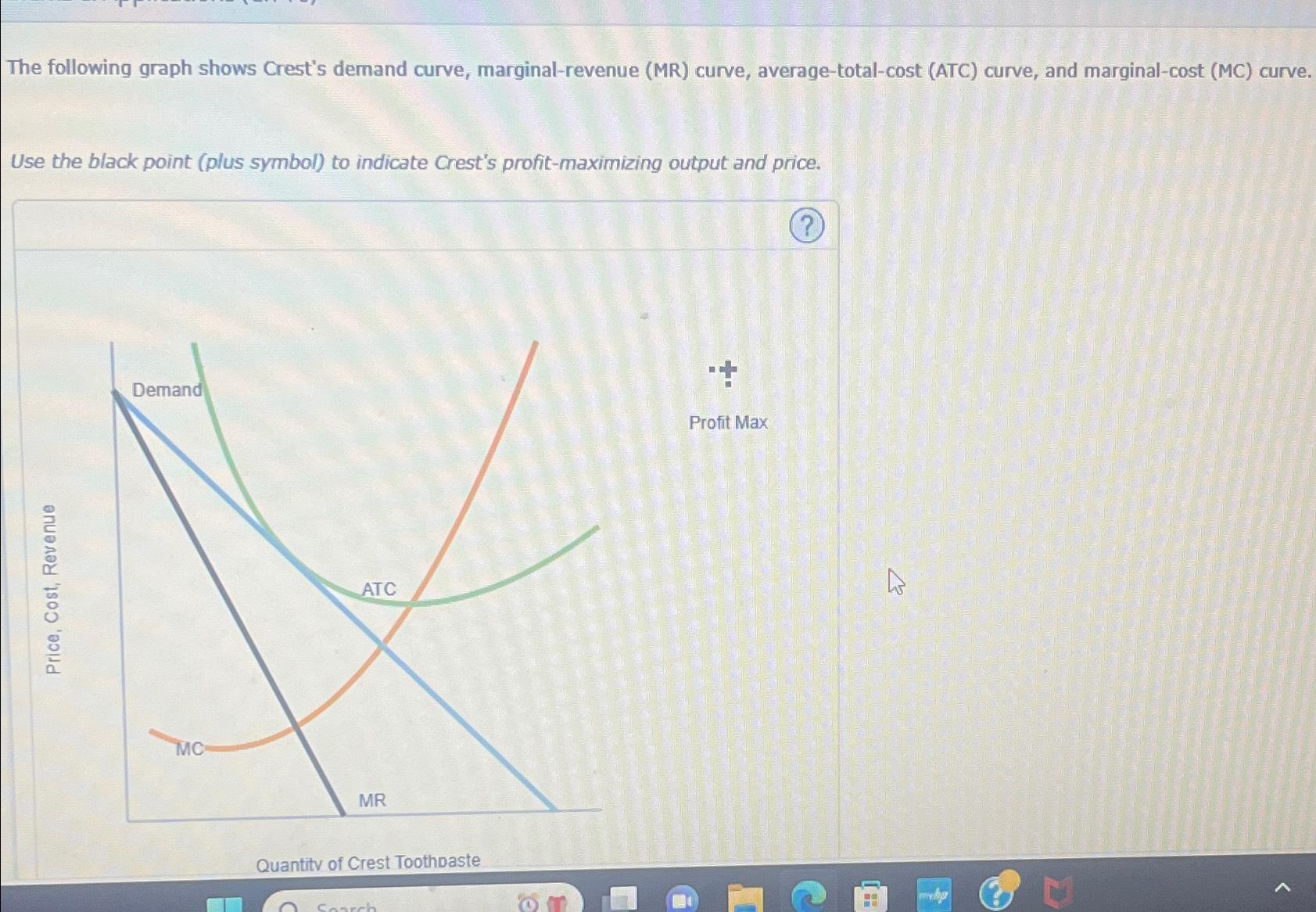 Solved The following graph shows Crest's demand curve, | Chegg.com Solved The following graph shows Crest's demand curve, | Chegg.com