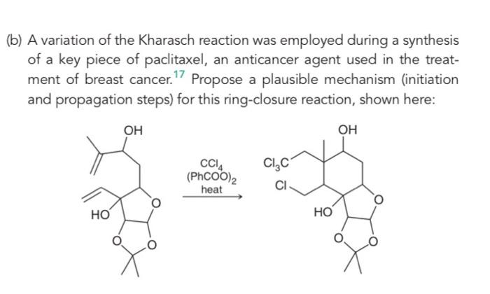 Solved The Kharasch reaction is a radical process in which | Chegg.com