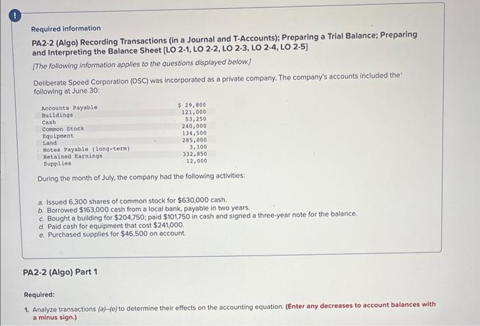Solved 3. Summarize the journal entry effects from part 2 | Chegg.com