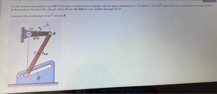Solved In this pasation, the poent O is deectly above A, the | Chegg.com