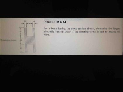 For a beam having the cross section shown, determine | Chegg.com