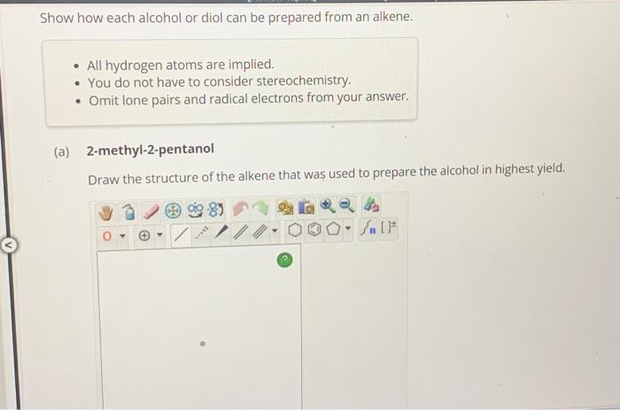 Solved Show how each alcohol or diol can be prepared from an | Chegg.com