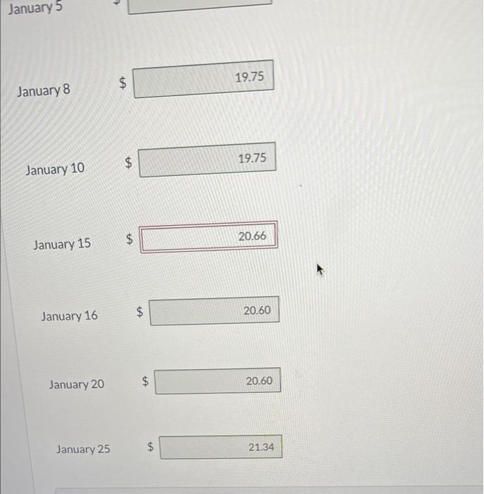 Solved Calculate the moving-average cost per unit at January | Chegg.com