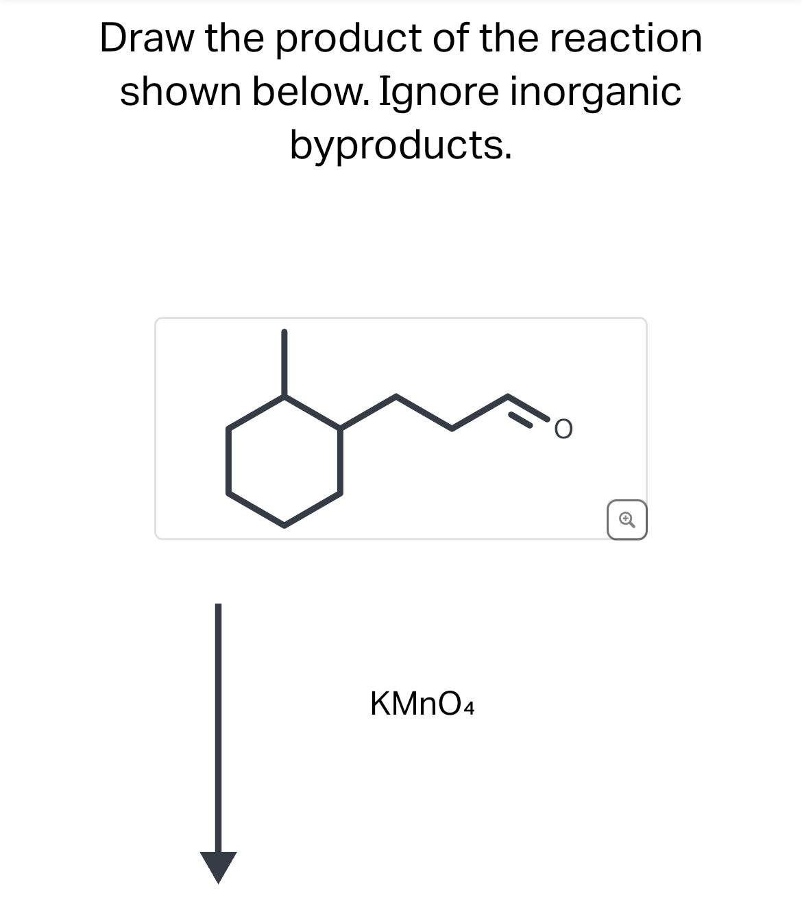 Solved Draw the product of the reaction shown below. Ignore | Chegg.com