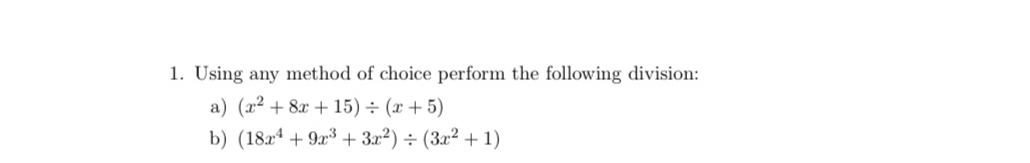 Solved Using any method of choice perform the following | Chegg.com
