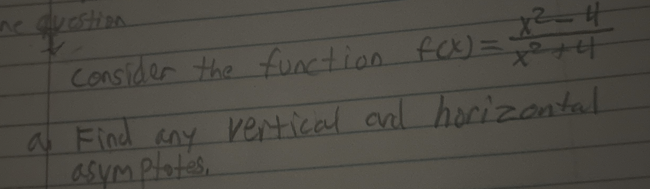 Solved consider the function f(x)=x2-4x2+4a) ﻿Find any | Chegg.com