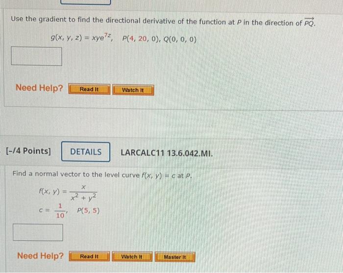Solved Use the gradient to find the directional derivative | Chegg.com