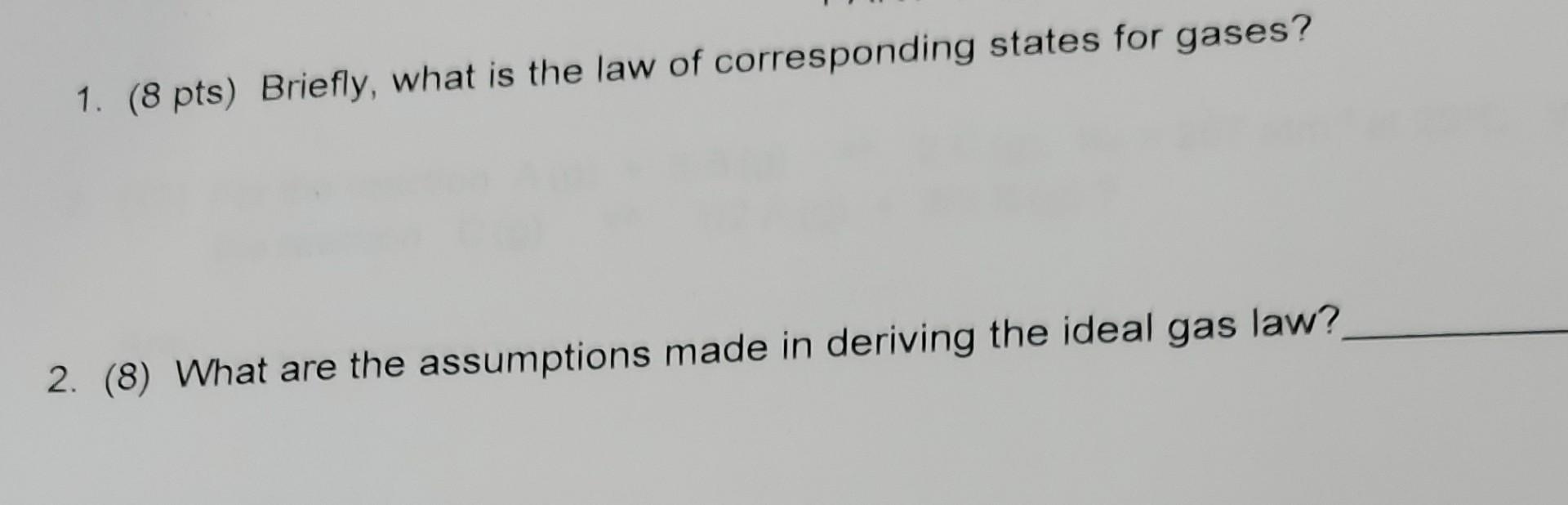 Solved 1. (8 pts) Briefly, what is the law of corresponding | Chegg.com Solved 1. (8 pts) Briefly, what is the law of corresponding | Chegg.com