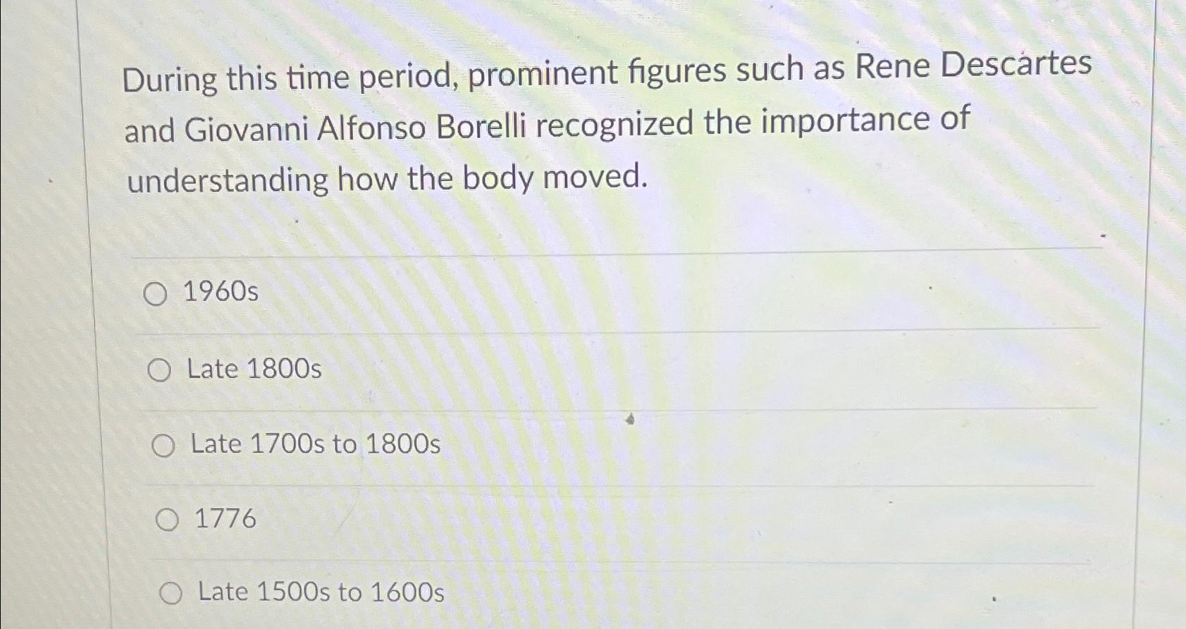 Solved During this time period, prominent figures such as | Chegg.com