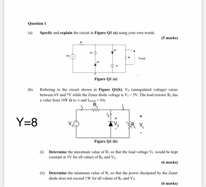 Solved Question 1 Specify and explain the circuit in Figure | Chegg.com