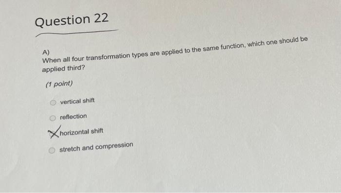 A) When all four transformation types are applied to | Chegg.com